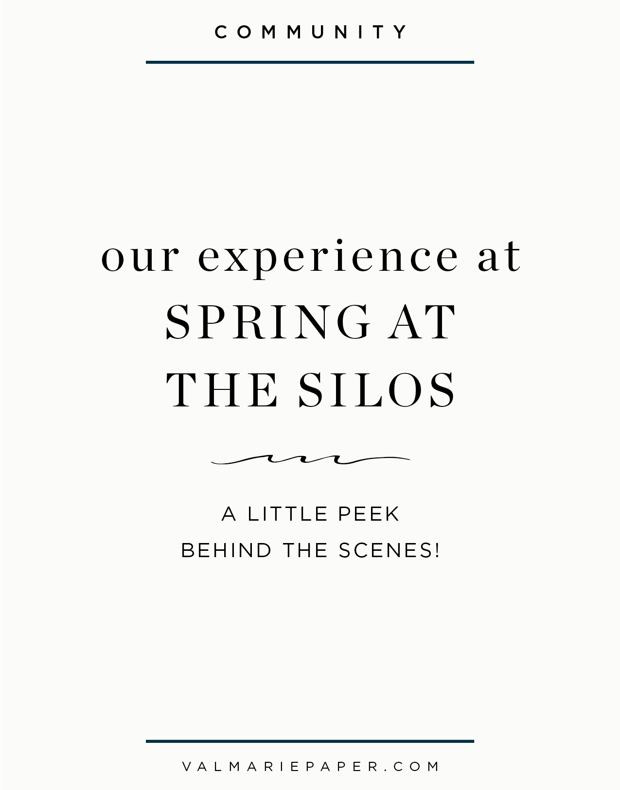 Spring at the Silos '20 • Val Marie Paper