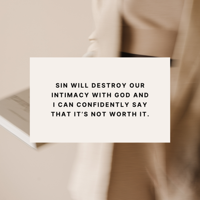 How sin destroyed my intimacy with God • Val Marie Paper